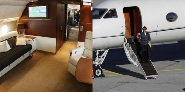 Top 10 Luxurious Private Jets Celebrities Own - Crew Daily
