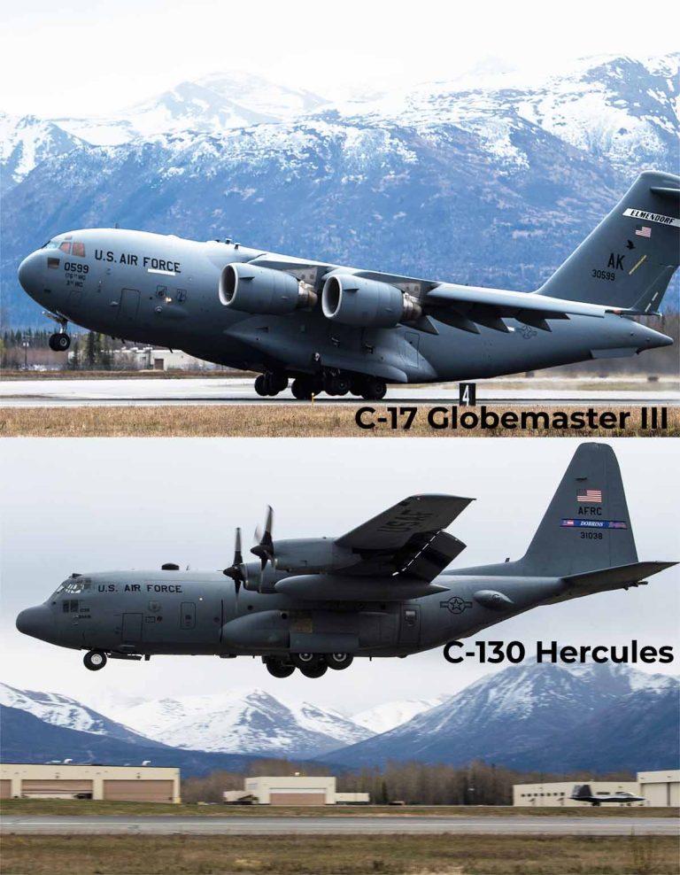 Comparison of C-17 VS C-130: The Two Large Cargo Aircraft - Crew Daily