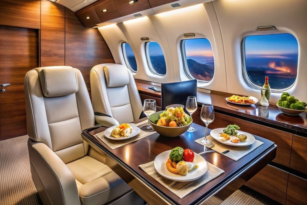 Private Jet Catering: What You Actually Get to Eat